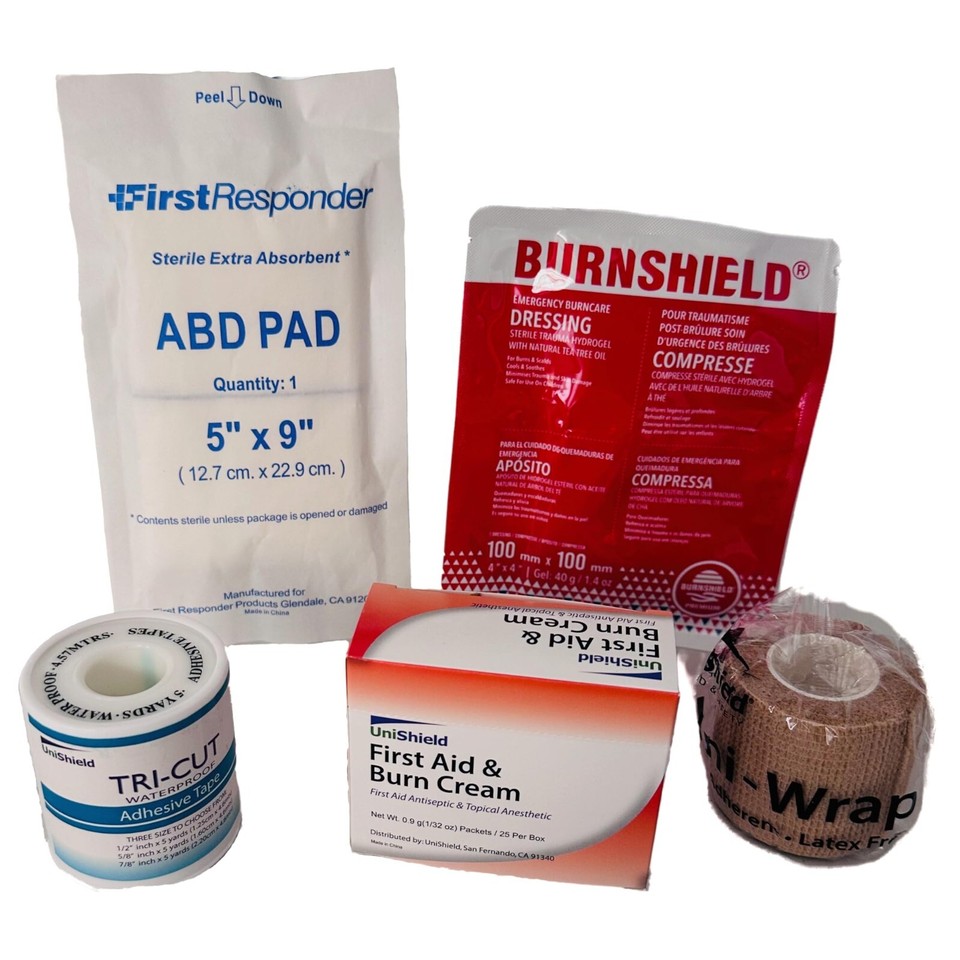 UniShield 3-Shelf Metal 1st Aid Cabinet Class A, Large Capacity ...