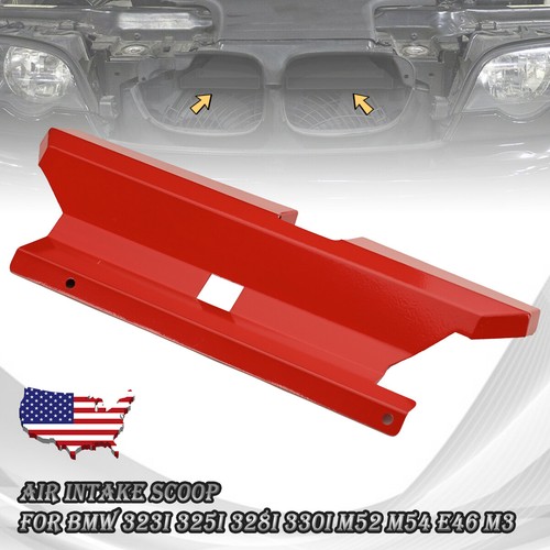 Red CNC Dynamic Cold Air Intake Scoop For BMW E46 323i 328i 330i 325i ...