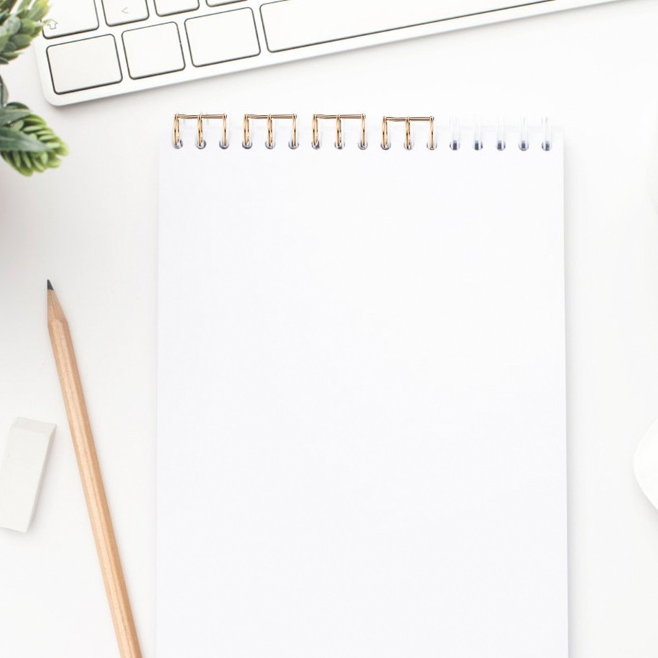 6 Pcs Metal Buckle Office Metallic Loose Leaf Binder Ring Binders Rings ...