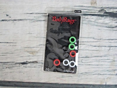 Body Rage multi color silicone rubber o ring body jewelry 2G | eBay