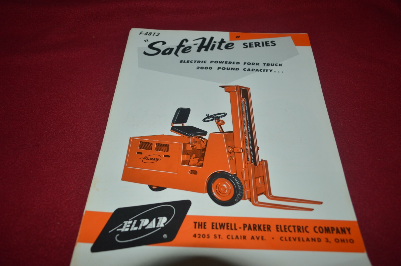 Elpar F-48T2 Lift Truck Forklift Dealer's Brochure MFPA2 | eBay