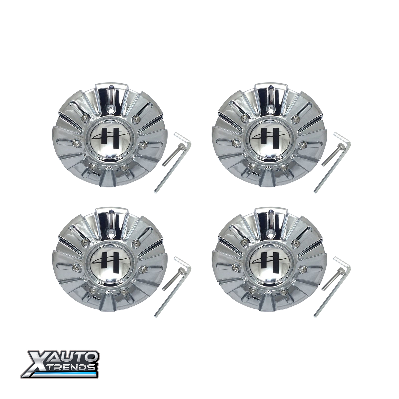 4 x Helo Wheel Center Cap HE845 Chrome HE845L156 | eBay