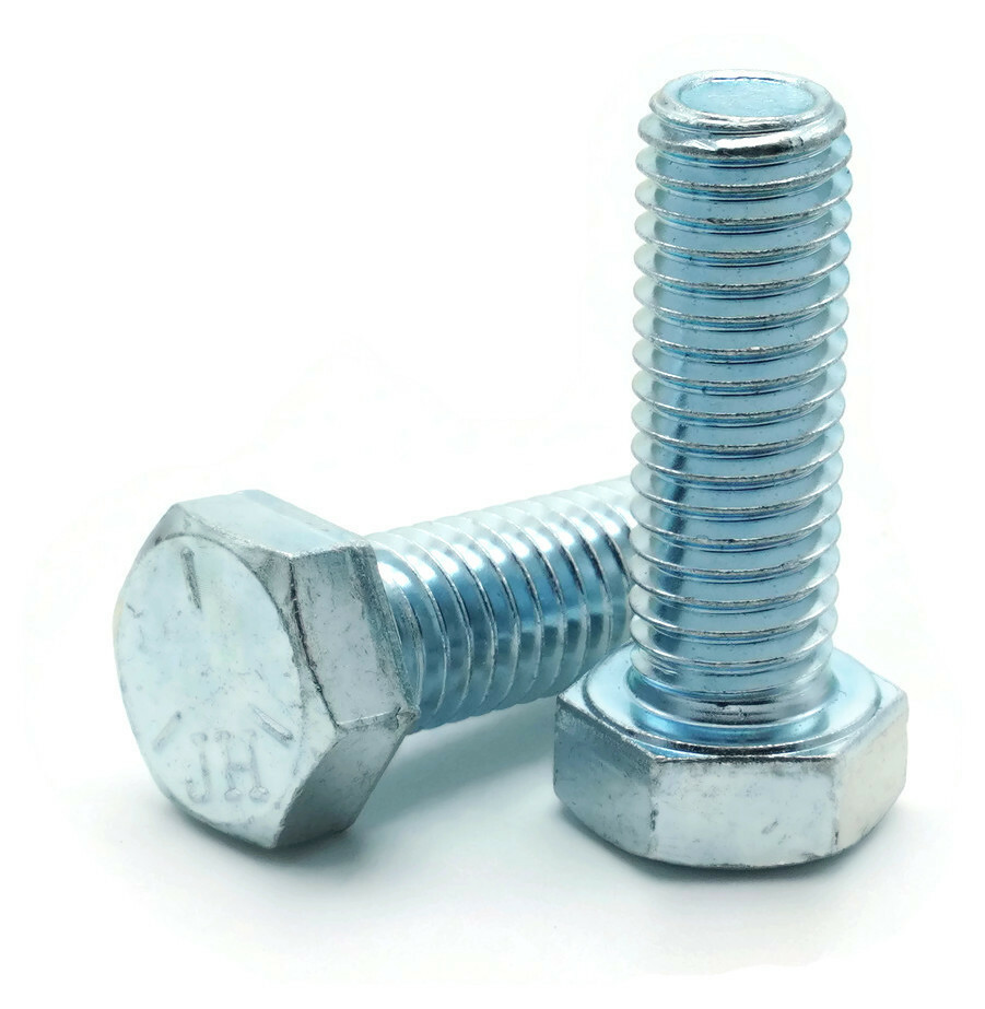 5/8"-11 Hex Cap Screws - Zinc Plated Steel Grade 5 Hex Bolts - Select ...