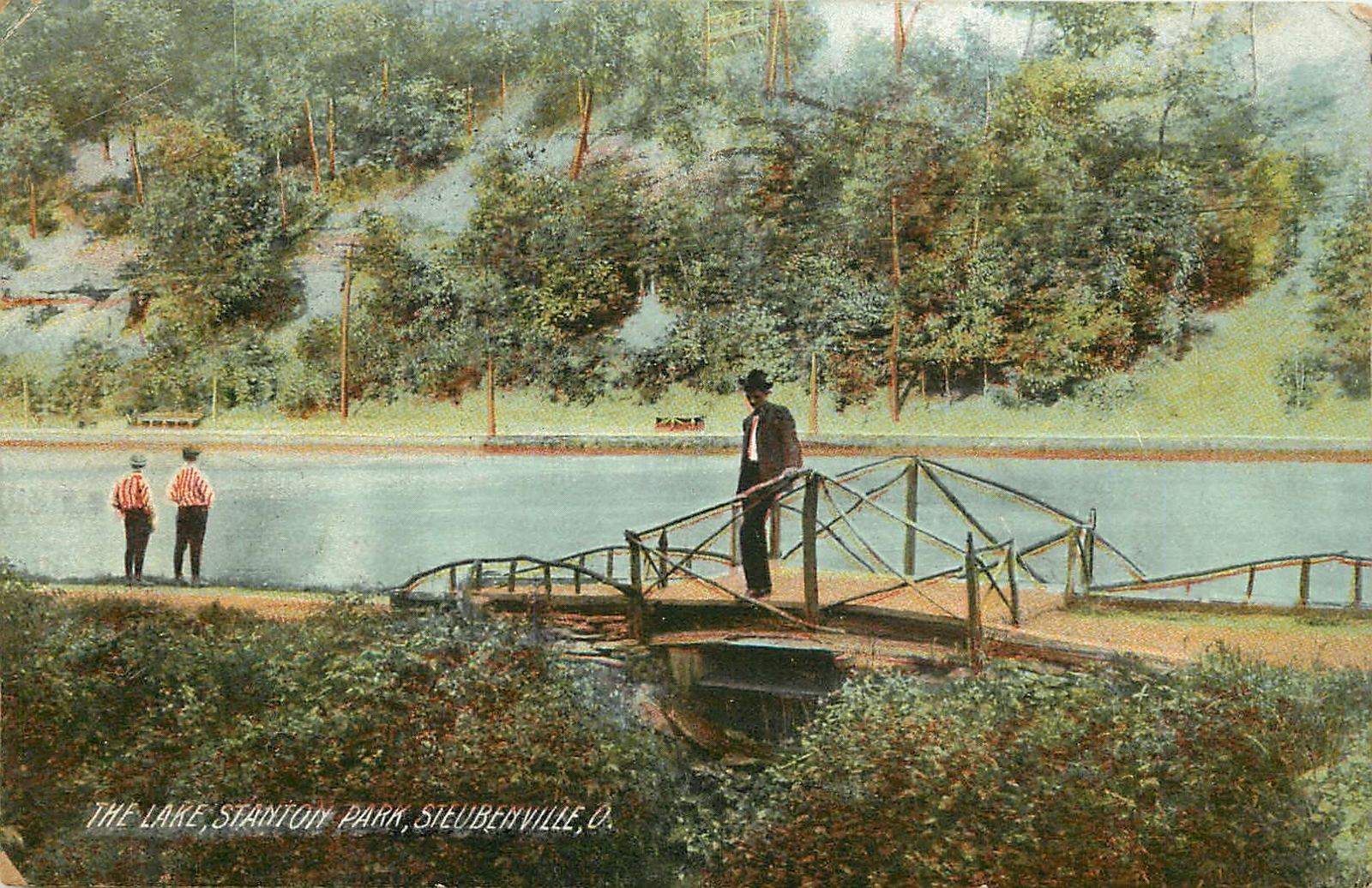 Ohio, OH, Steubenville, The Lake, Stanton Park 1908 Postcard | eBay