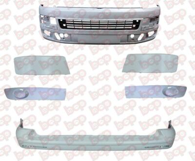 VW TRANSPORTER FRONT BUMPER PRIMED AND REAR BUMPER COMPLETE KIT T5.1 ...