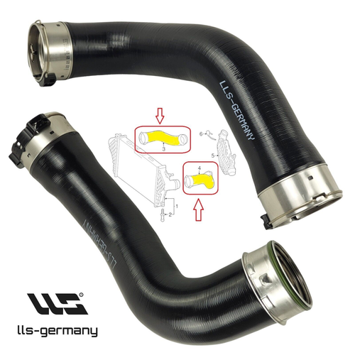 2x Turbo Hose Intercooler Hose for MERCEDES GL 350 CDI 4-matic ...