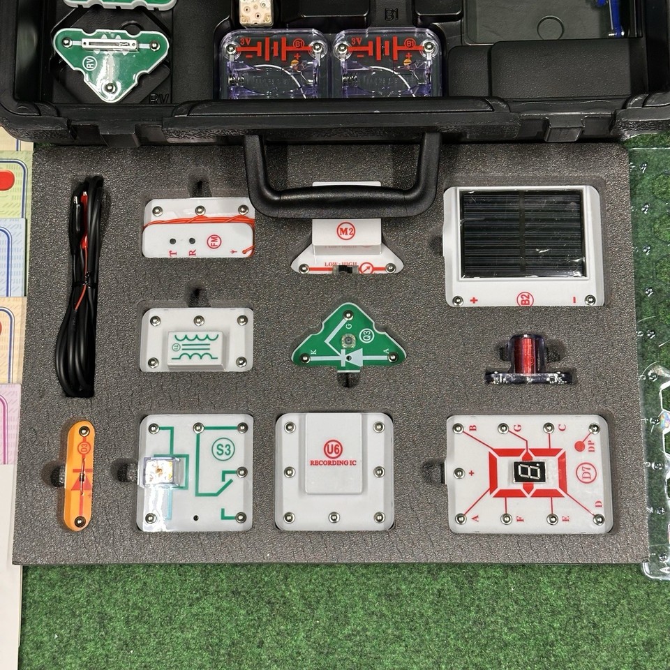 Elenco Snap Circuits SC-750 Electronic Kit Snap 7 Case COMPLETE Project ...