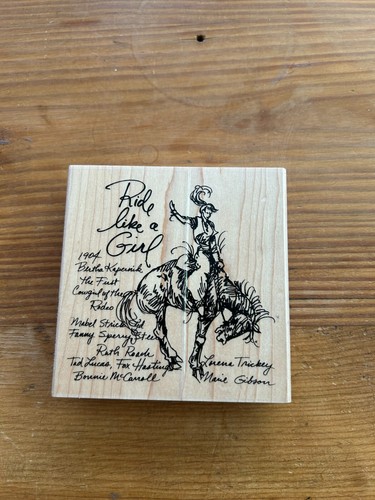 Stampendous Rodeo Girl stamp W124 | eBay