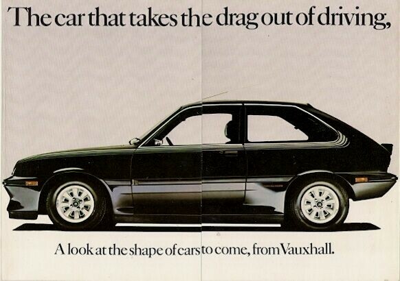 Vauxhall Chevette 2300 HS Black Magic Concept 1979 UK Market Foldout ...