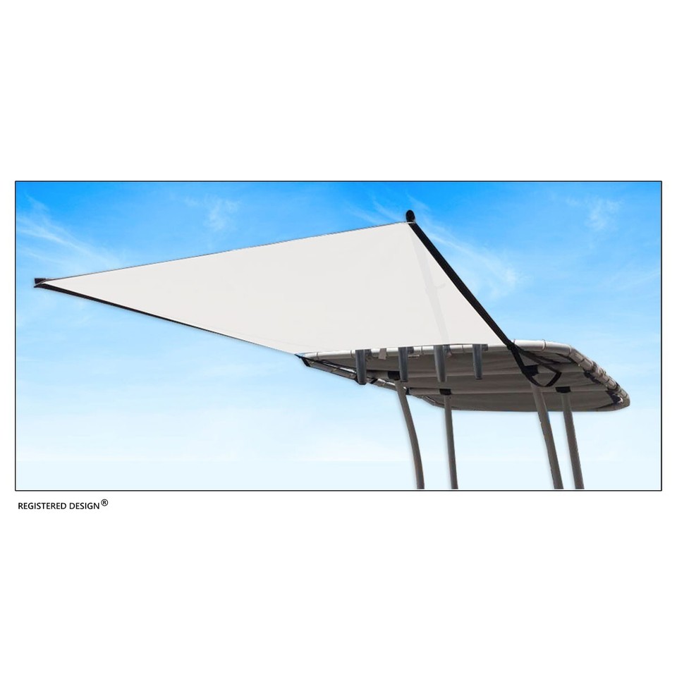 Oceansouth T-Top Extender White / shaded area up to 5' / Width 4.5' x ...