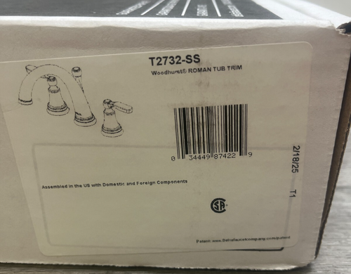 Delta Woodhurst T2732-SS 2-Handle Deck Mount Roman Tub Trim READ | eBay