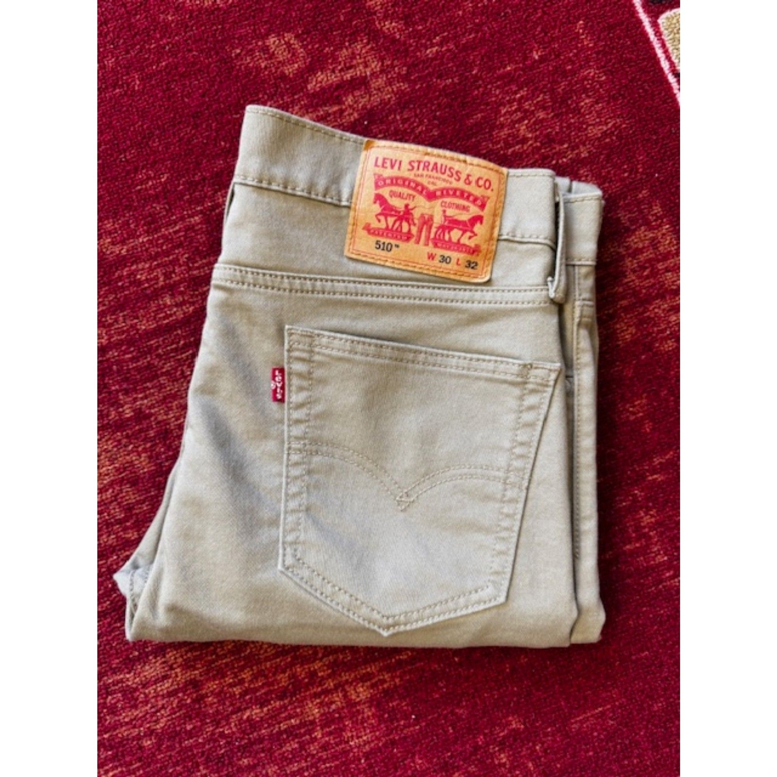 LEVI 510 Skinny Fit Jeans W30 L32 Beige - Gem