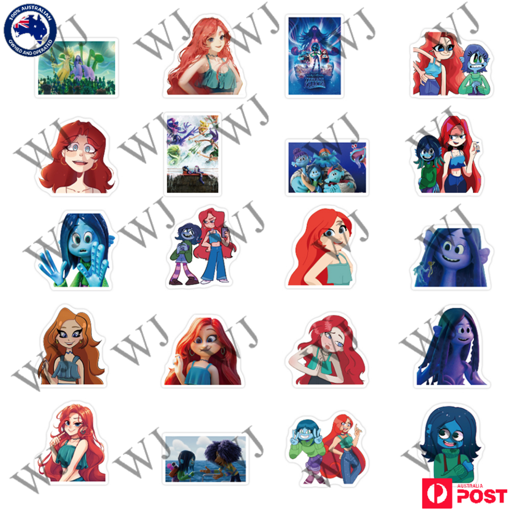 50pcs Ruby Gillman Teenage Kraken Cartoon Movie Stickers Decal ...