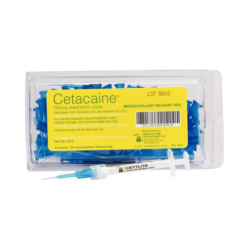 Cetylite 0213 Cetacaine Microcapillary Delivery Tips Only 100/Pk | eBay