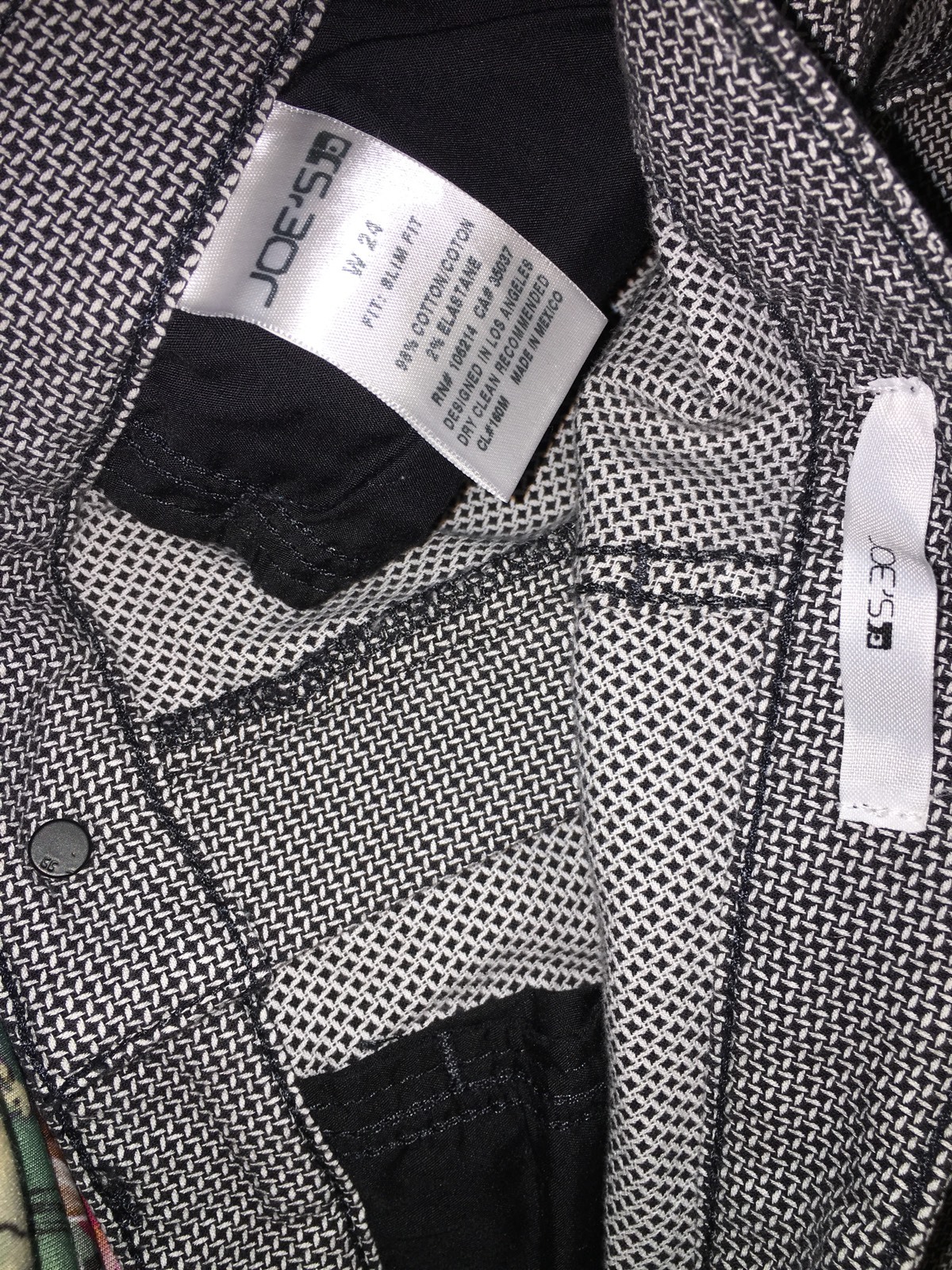 JOE'S JEANS The Weekender Collection Casual Pants Size 24 in Black Sand ...