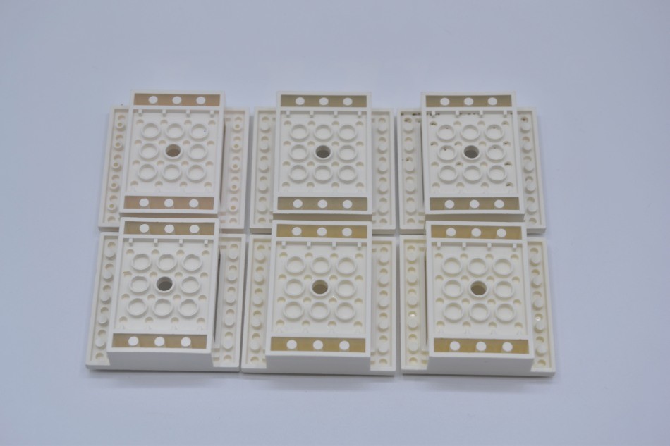 LEGO 6 x Kasten Mulde Einsatz weiß white bottom 6x6x1 1/3 4597 4143189 ...
