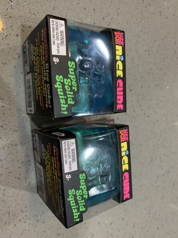 NeeDoh Nice Ice Baby Sensory Squish Cube – Super Solid Stress Toy ...