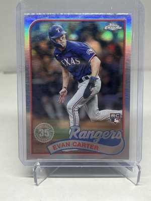 EVAN CARTER 2024 TOPPS CHROME 1989 TOPPS ROOKIE REFRACTOR RC | eBay