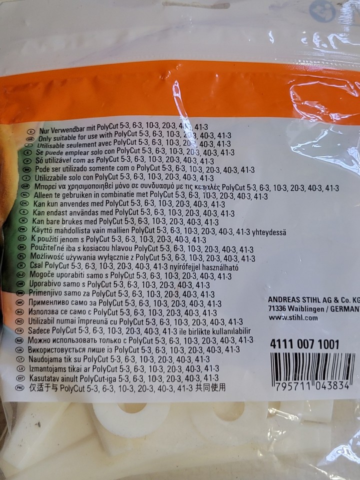 Stihl 12 Pack Thermo-Plastic Polycut Trimmer Blades 4111 007 1001 OEM ...