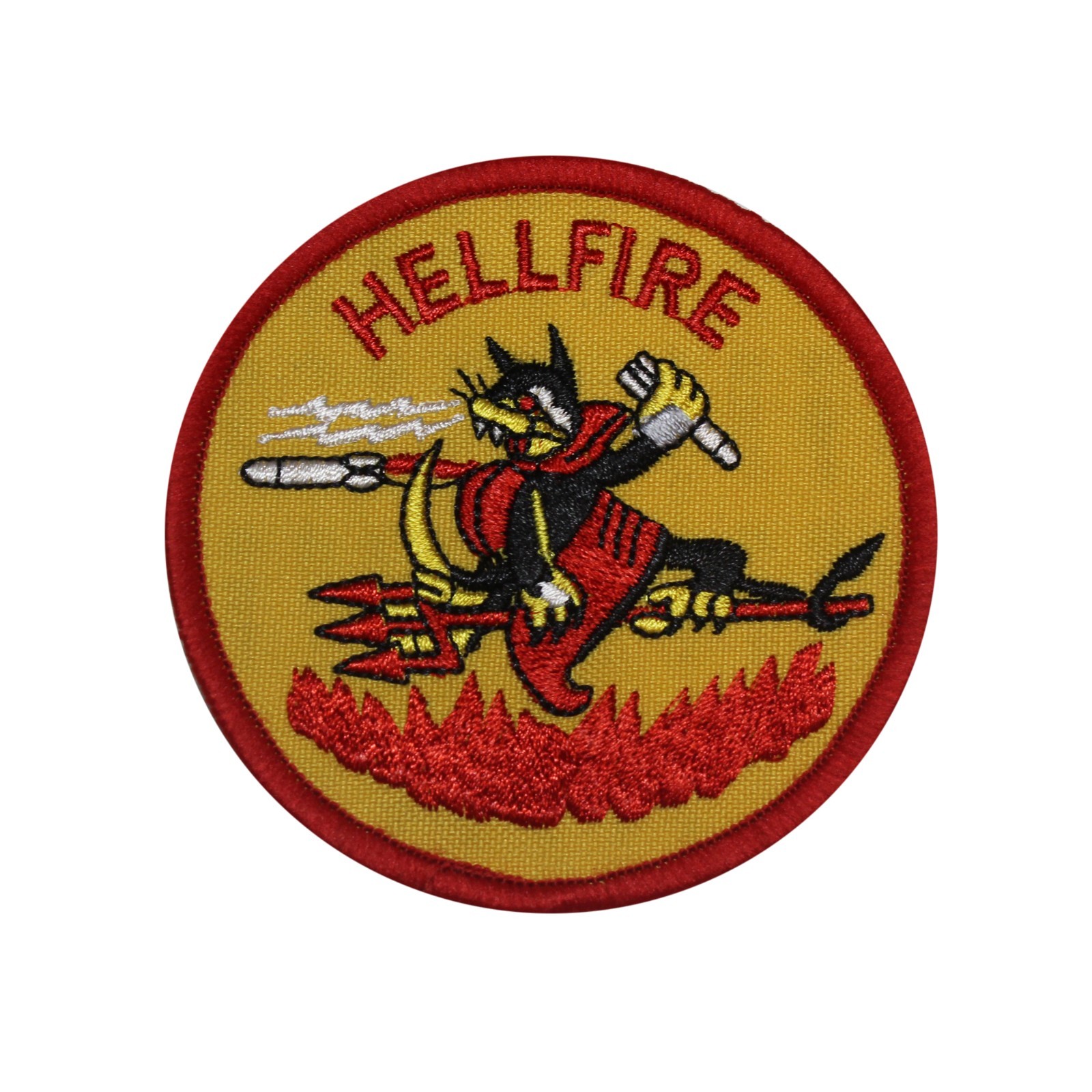US Marine Corps Hellfire Embroidered Iron On Patch - USMC OFFICIAL 152 ...