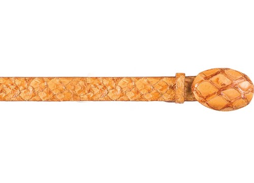 Los altos Men's Genuine Pirarucu Fish Cowboy Western Belt Handmade | eBay