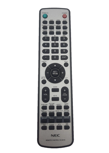 Genuine NEC RU-M124 Remote Control For NEC TV Television & Display | eBay