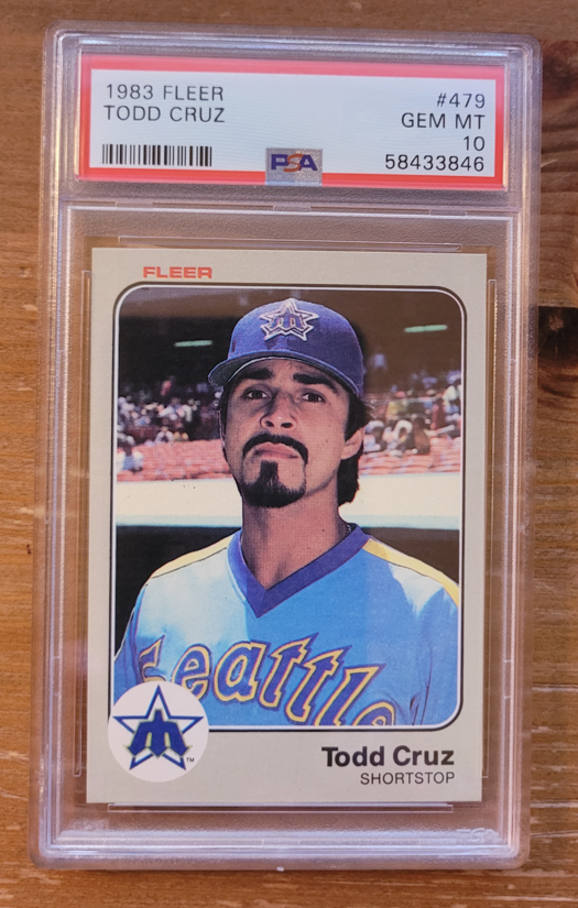 1983 Fleer #479 Todd Cruz PSA 10 Seattle Mariners POP 2 | eBay