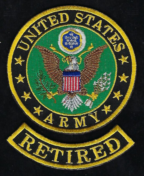 Retired Us Army Logo US Army Retired Control Group Patch