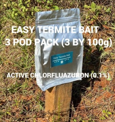 Easy Termite Bait Pod with Chlorfluazuron 100g Pod by 3 (add water and ...