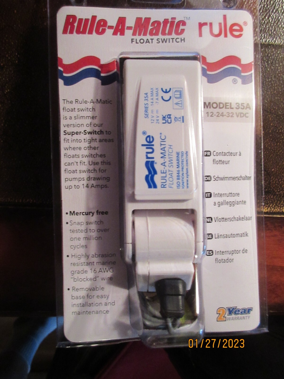 Rule 35a Float Switch 14 Amp 2 Year for sale online | eBay