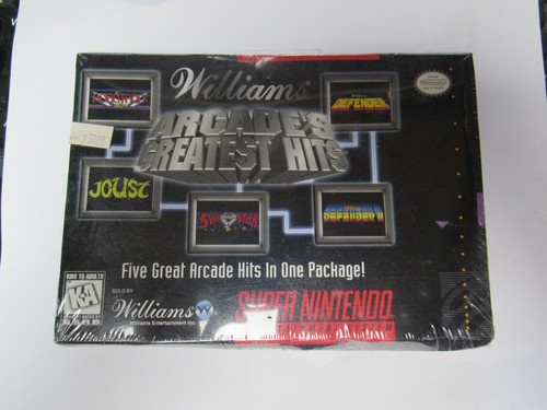 Super Nintendo SNES Williams Arcade's Greatest Hits FACTORY SEALED A88K ...