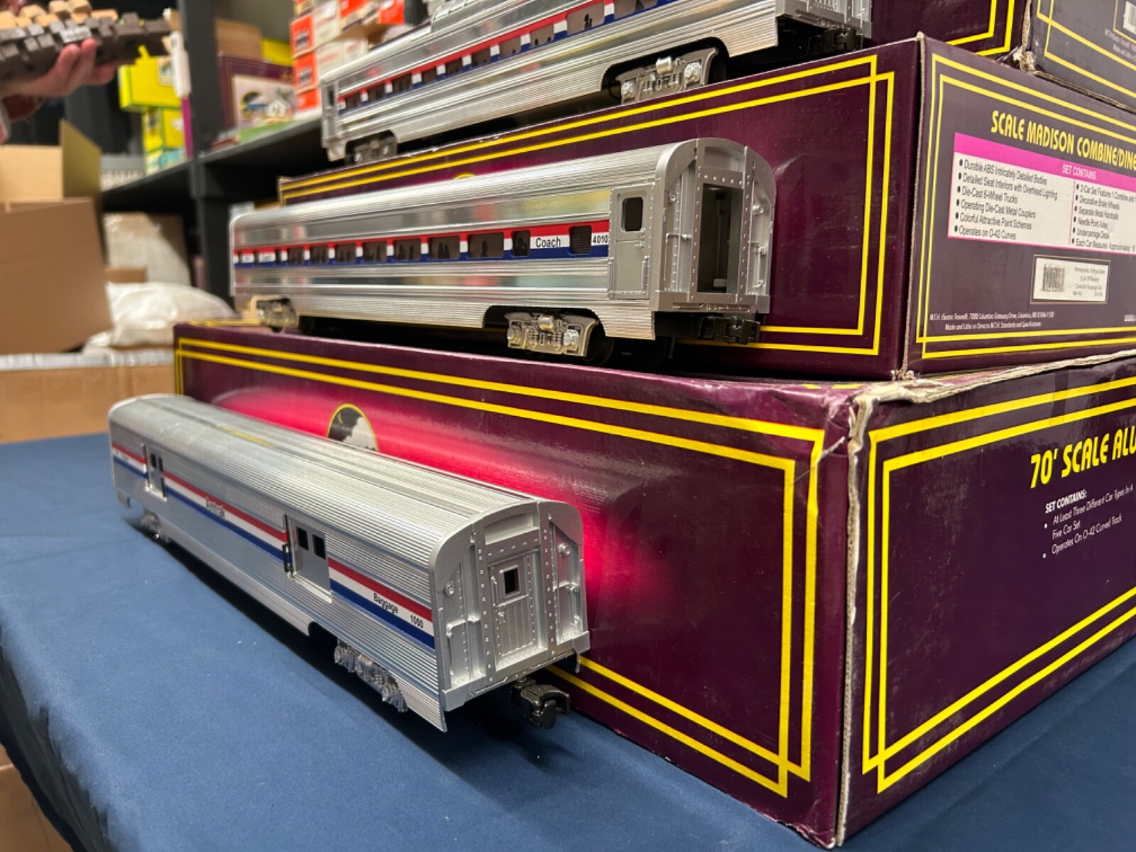 Mth Amtrak (Plated) 70 Aluminum 5-Car Passenger Set MT-6508 (2) | eBay