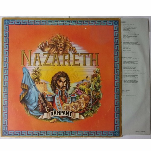 NAZARETH "Rampant" LP UK 1974 - very 1st press. with misprint ...