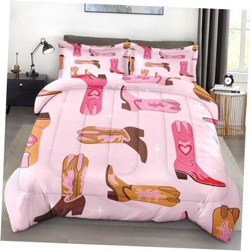 Comforter Set Size, Retro Cowgirl Western Soft 3 Pcs Queen America ...