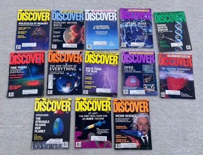 DISCOVER Science Magazine Lot of 13 Issues from the 1990s era - Lot 2 ...