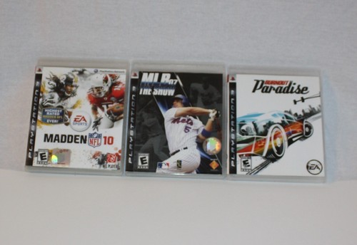 PLAYSTATION GAMES PARADISE BURNOUT NFL 10 MADDEN 3 | eBay