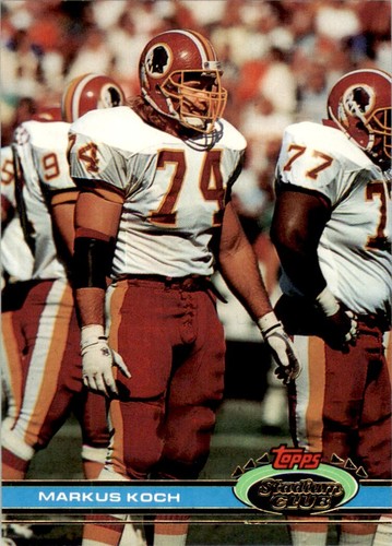 1991 Stadium Club Markus Koch . Washington Redskins #481 | eBay