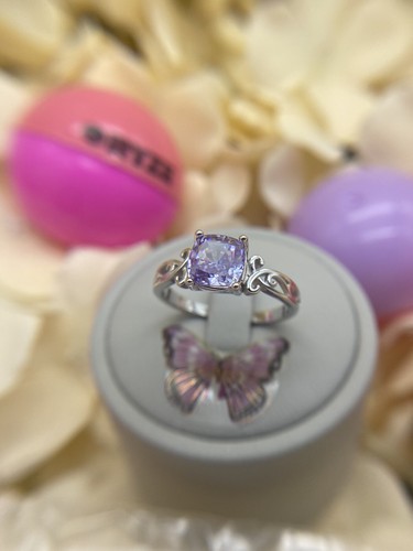 RYZE Love Story Ring Size 7.75 Princess Purple Ice With WF CZ .925 ...