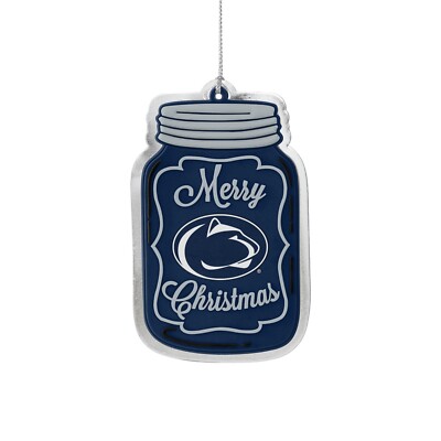 Penn State St Christmas Tree Holiday Flat Ornament - Mason Canning Jar ...