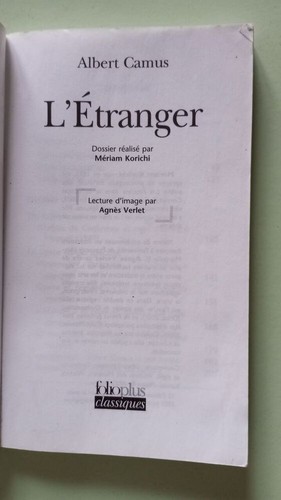 L'Étranger Camus Albert | eBay.de