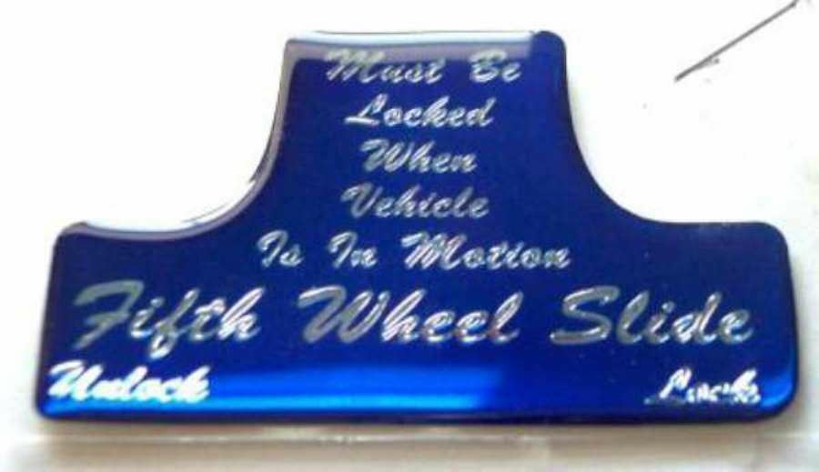 Switch Guard Fifth Wheel Slide Blue Glossy for Freightliner Kenworth ...