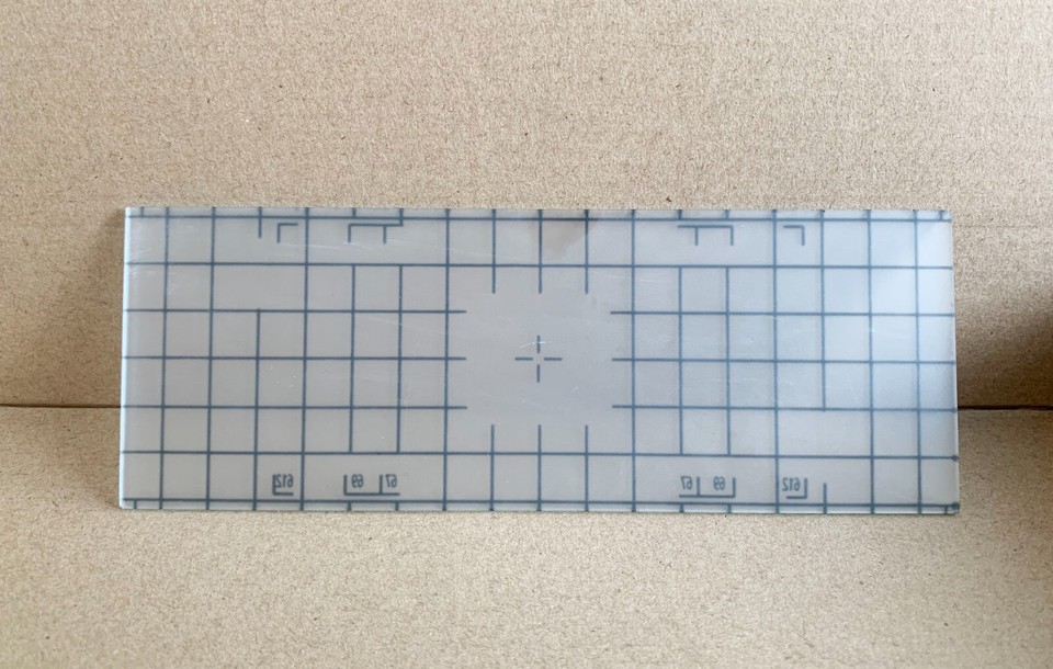 New 6x17" Ground Glass Focusing Screen with Grid 175x63x1.8mm | eBay