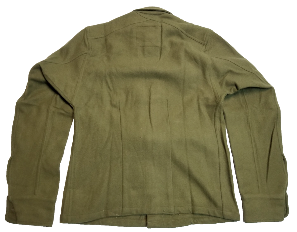 VINTAGE 50s US Military Army OD Green Cold Weather Wool Field Shirt X ...
