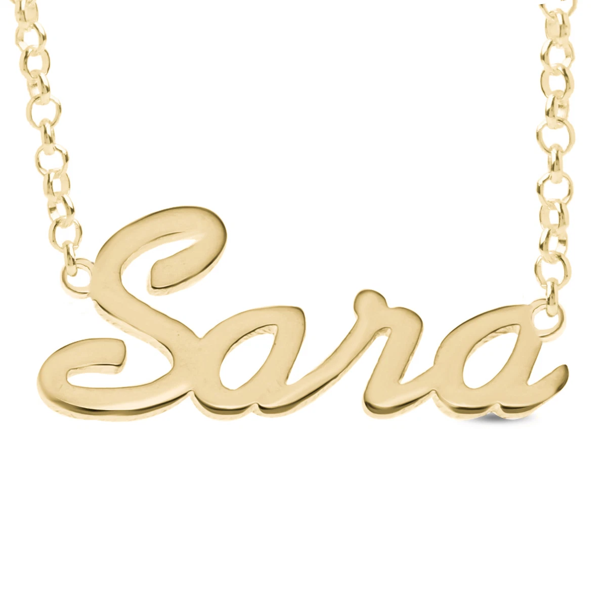 Name Necklace Gold Sara