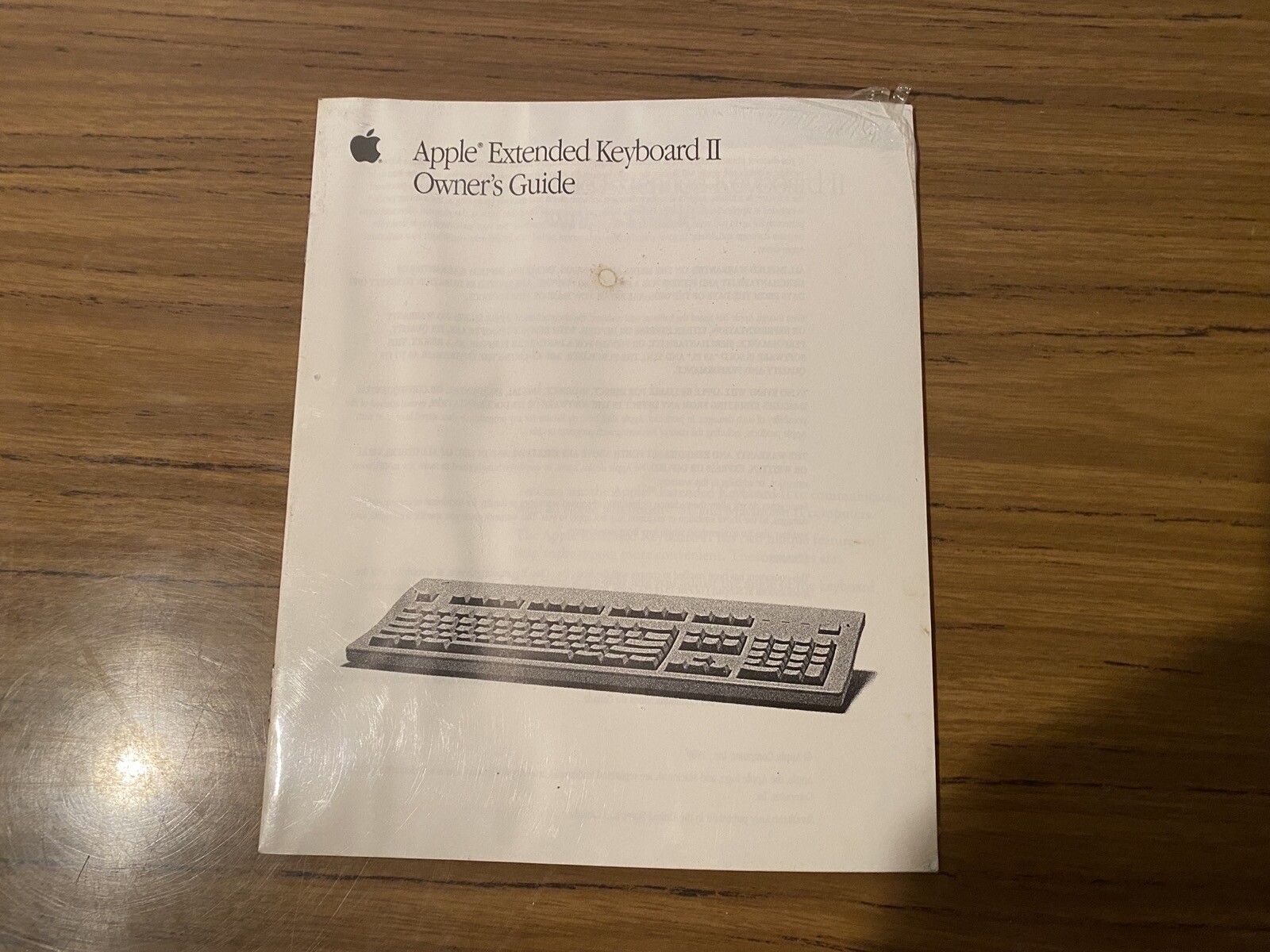 Owners Guide for Apple Extended Keyboard II sealed booklet stock mac ...