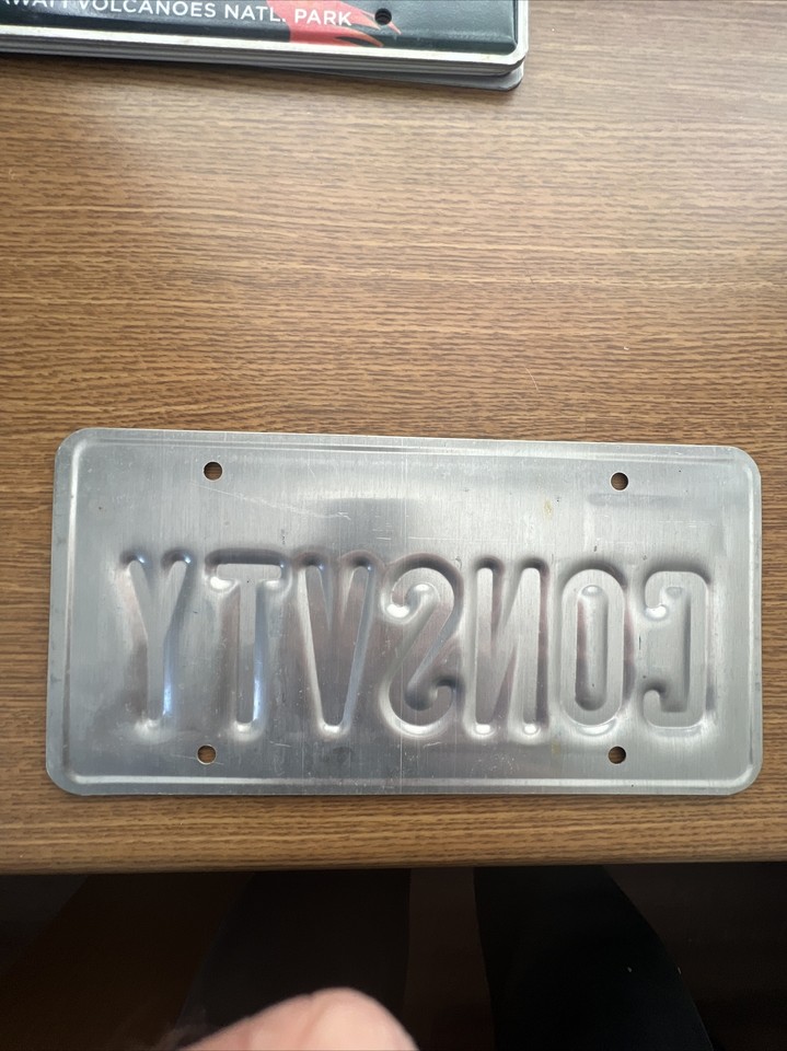 UNIQUE UTAH VANITY PERSONALIZED LICENSE PLATE”CONSVTY” music related ...