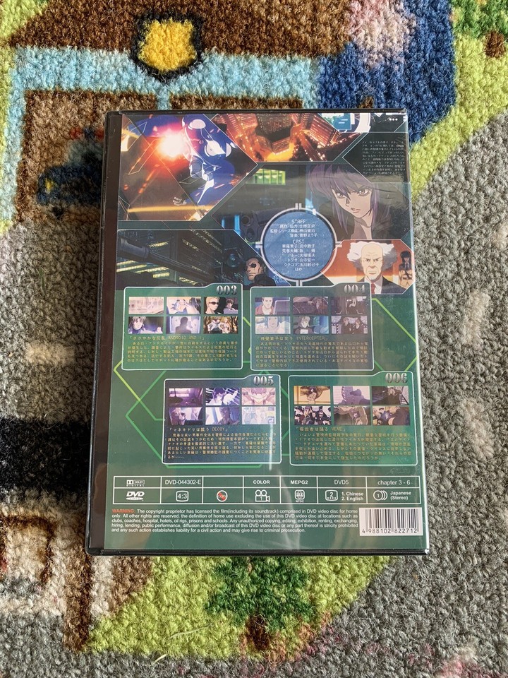 Ghost In The Shell Stand Alone Complex Volume 2 Anime Oop HTF Rare Dvd ...