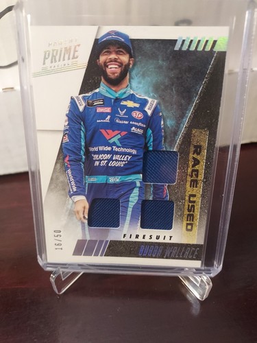 2019 Panini Prime Race-Used Trios Firesuit #16/50 Bubba Wallace #RUT-BW ...