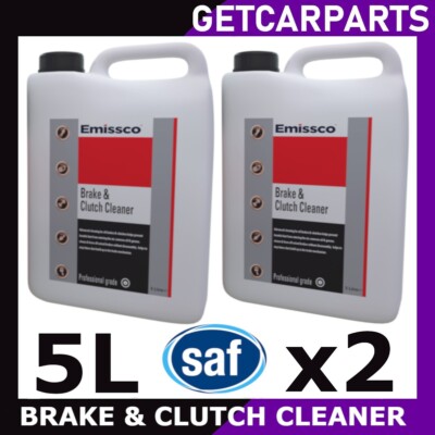 2x Brake & Clutch Cleaner 5 L Removes Oil / Grease / Dust Parts ...