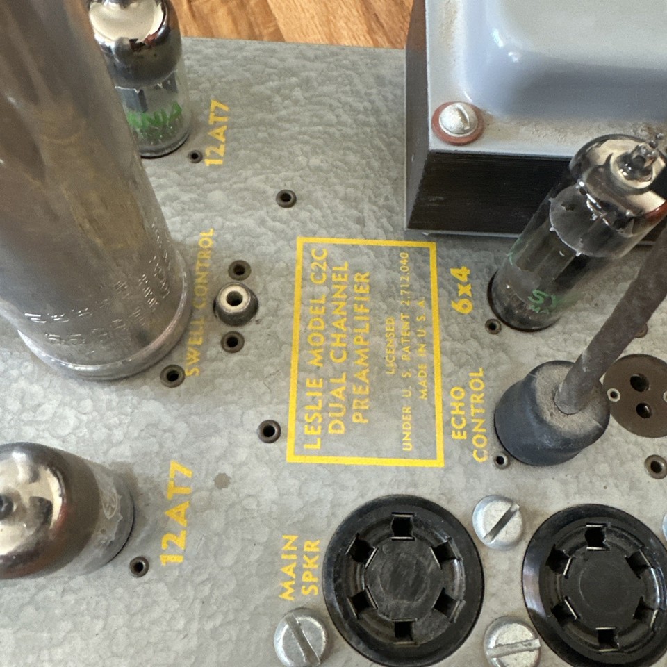Leslie C2C Dual Channel Preamplifier 3/12at7 Tube Working Rare ...